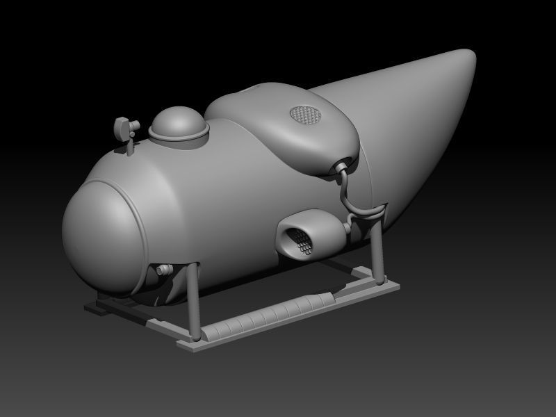 Cyclops Submarine 3D model 3D printable | CGTrader