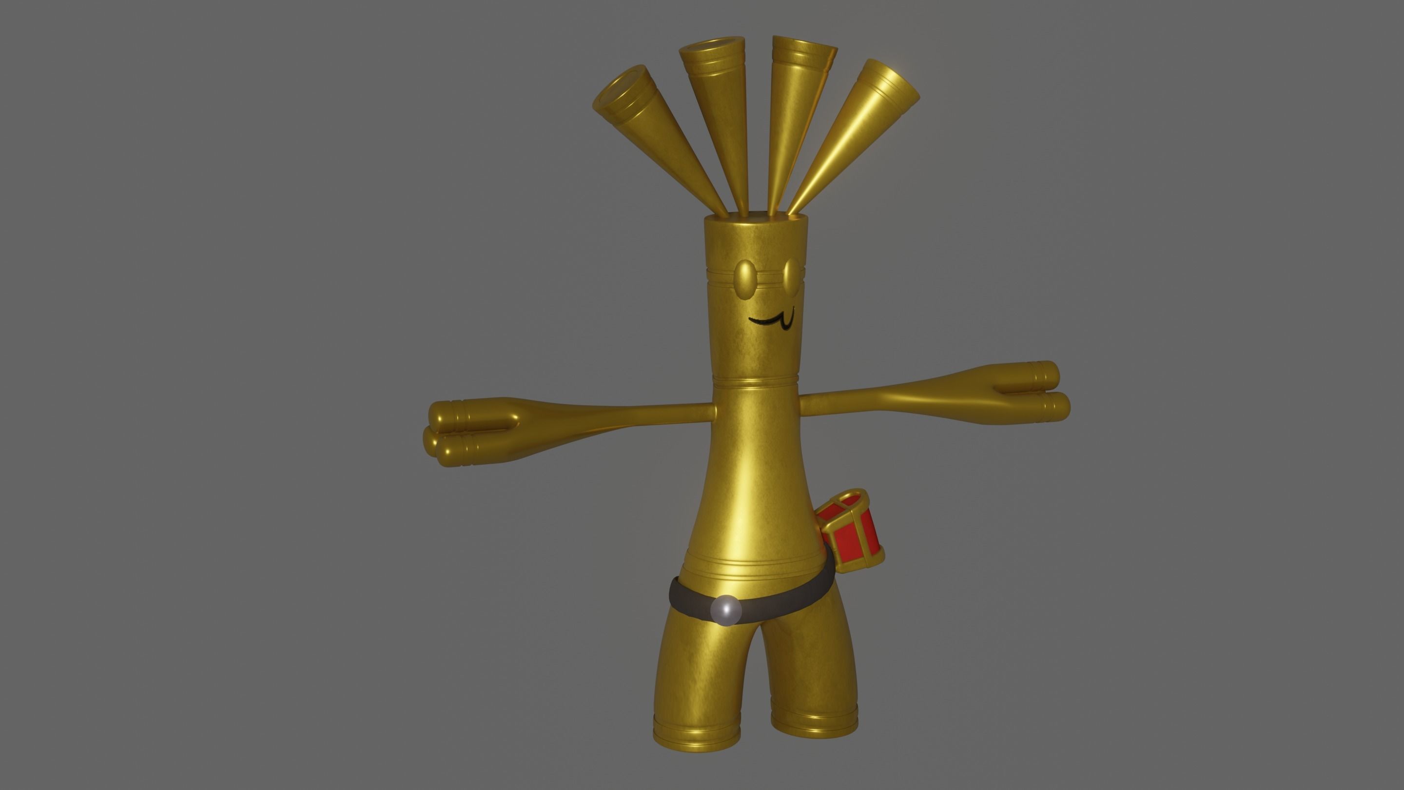 Pokemon Gholdengo 3D model rigged | CGTrader