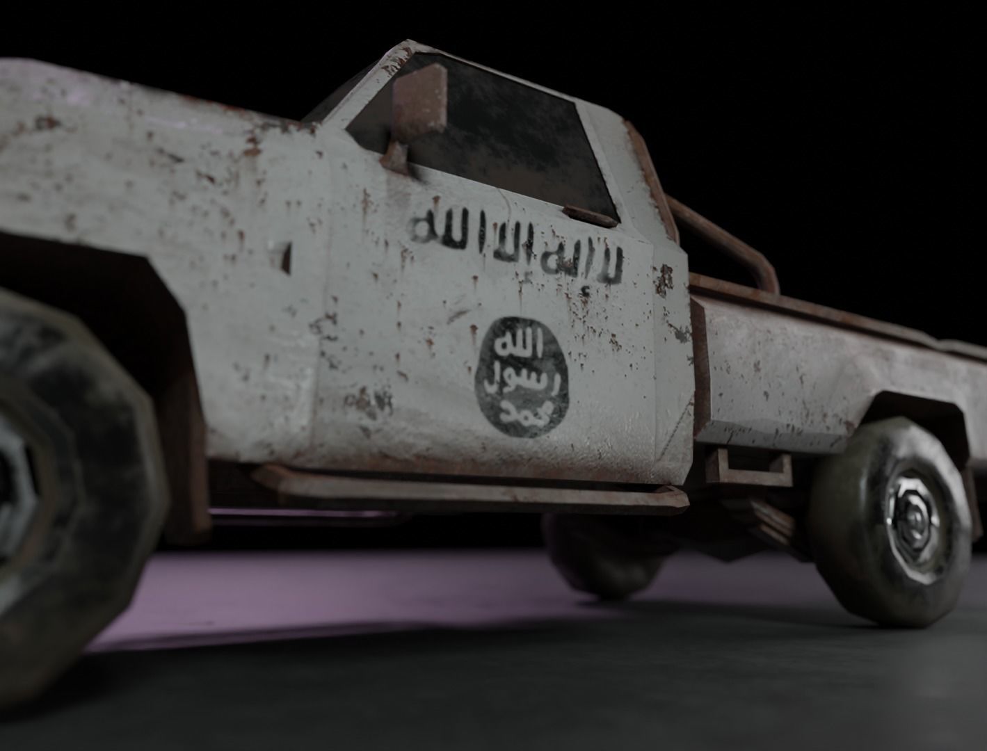 3D model Game Ready Terrorist Car VR / AR / low-poly | CGTrader