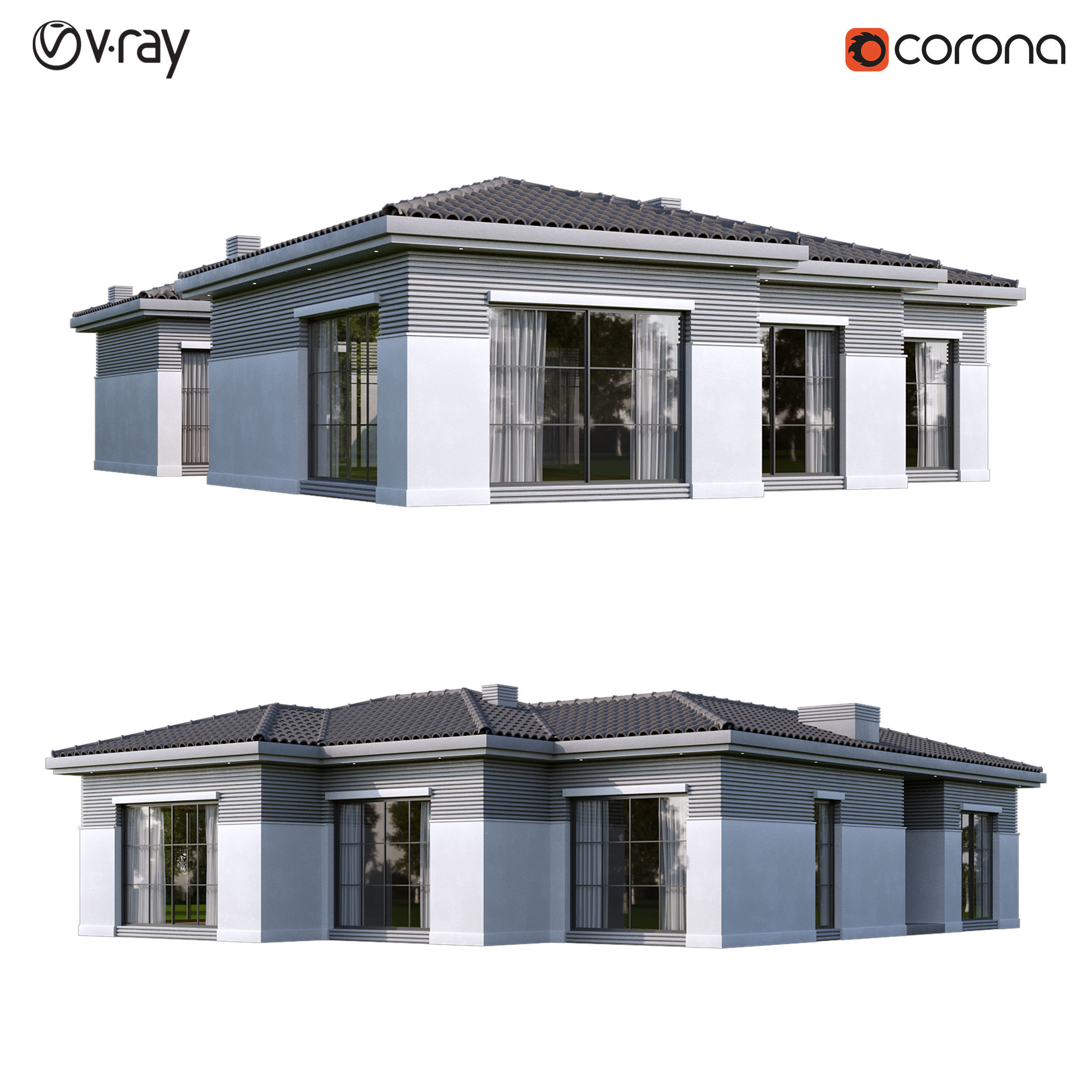 Classic Villa 1 3D model | CGTrader