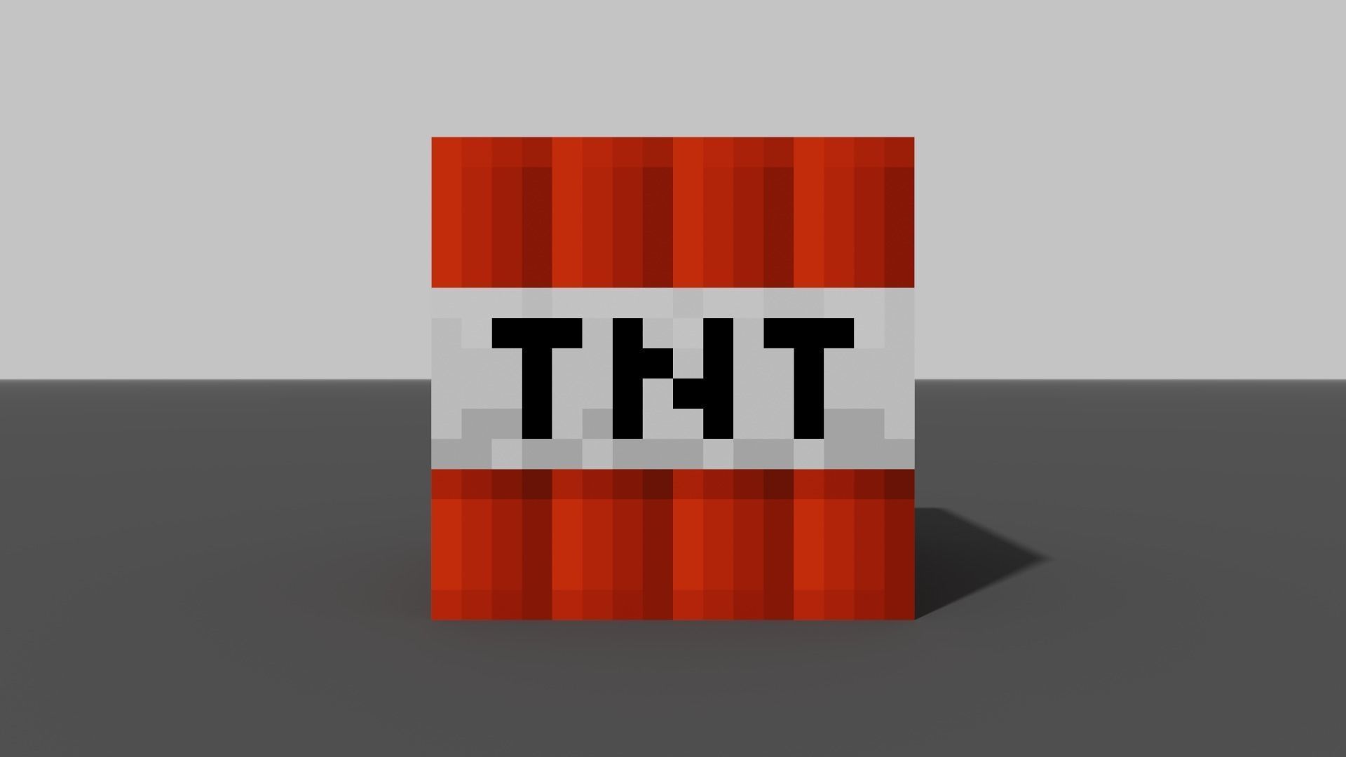 3D model MineCraft TNT block model VR / AR / low-poly | CGTrader