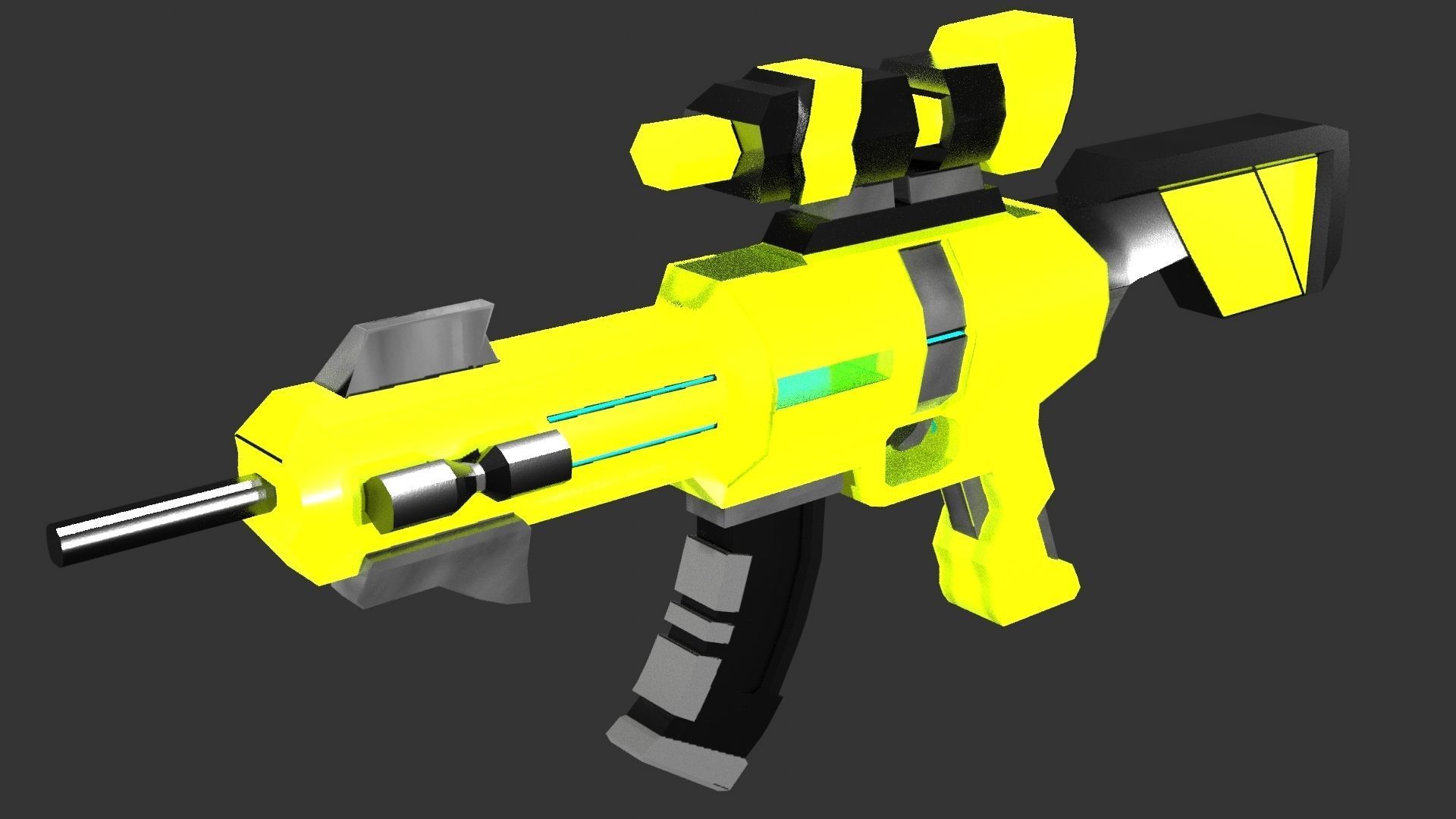 3D model Sci-Fi Style Sniper Rifle VR / AR / low-poly | CGTrader