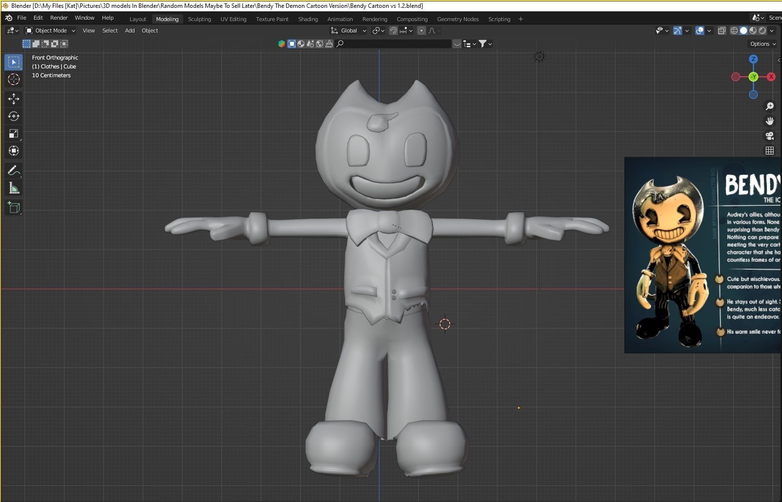 3D model Bendy The Demon Cartoon BATDR VR / AR / low-poly | CGTrader