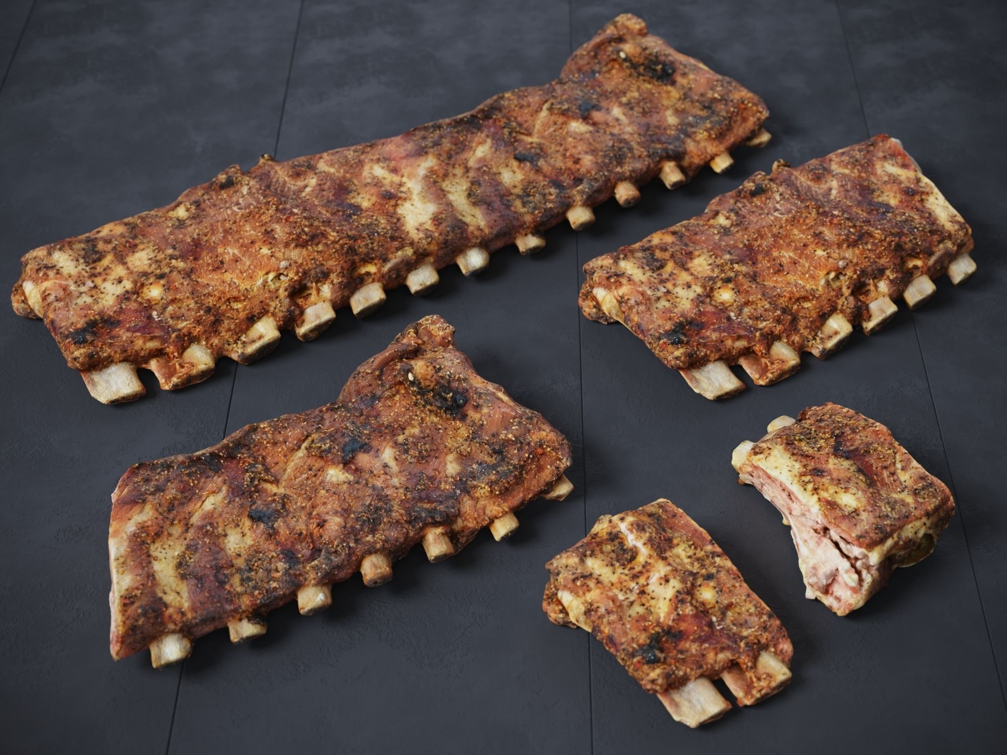 Grilled Ribs 3D model | CGTrader