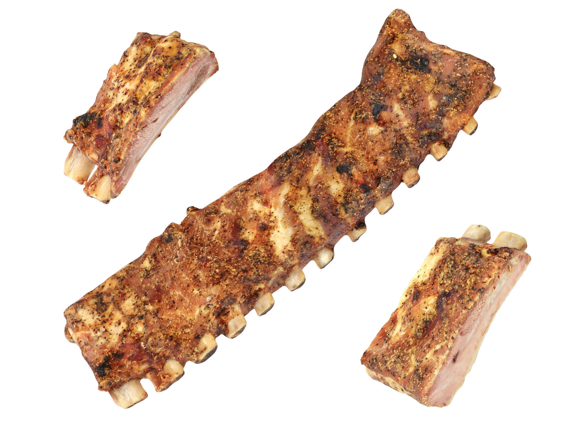 Grilled Ribs 3D model | CGTrader