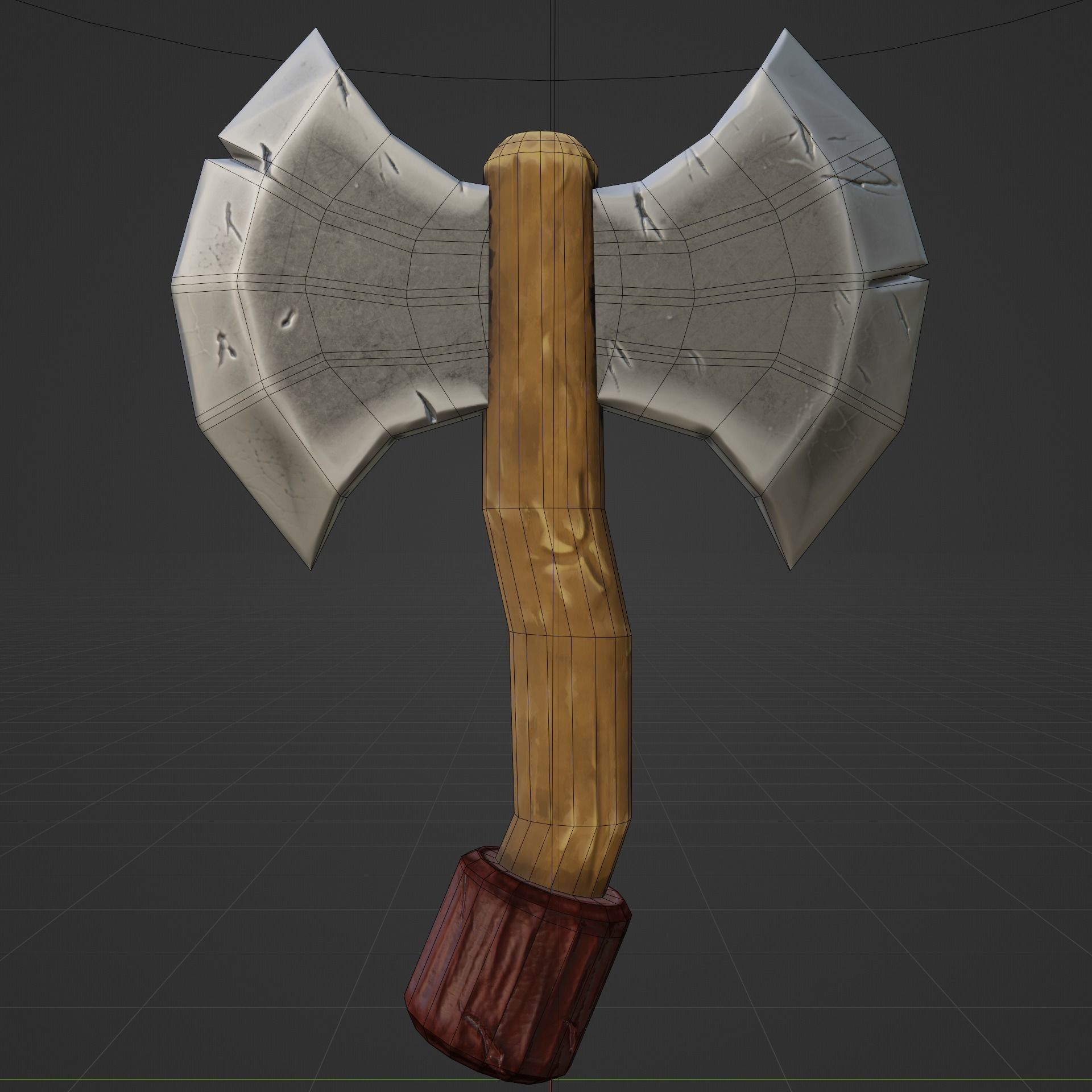 3D model Stylized Low Poly PBR Axe Game Ready VR / AR / low-poly | CGTrader