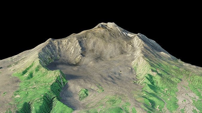 Mount Etna 3d model terrain 3D model | CGTrader