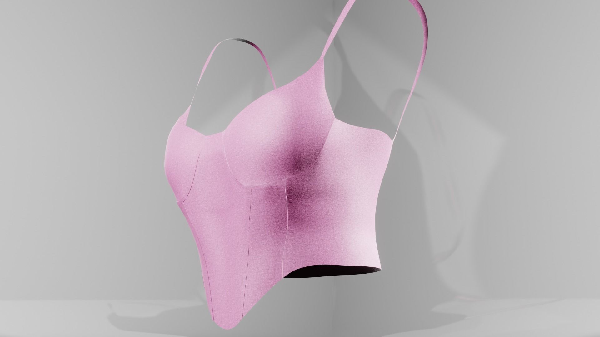 3D model pink top VR / AR / low-poly | CGTrader