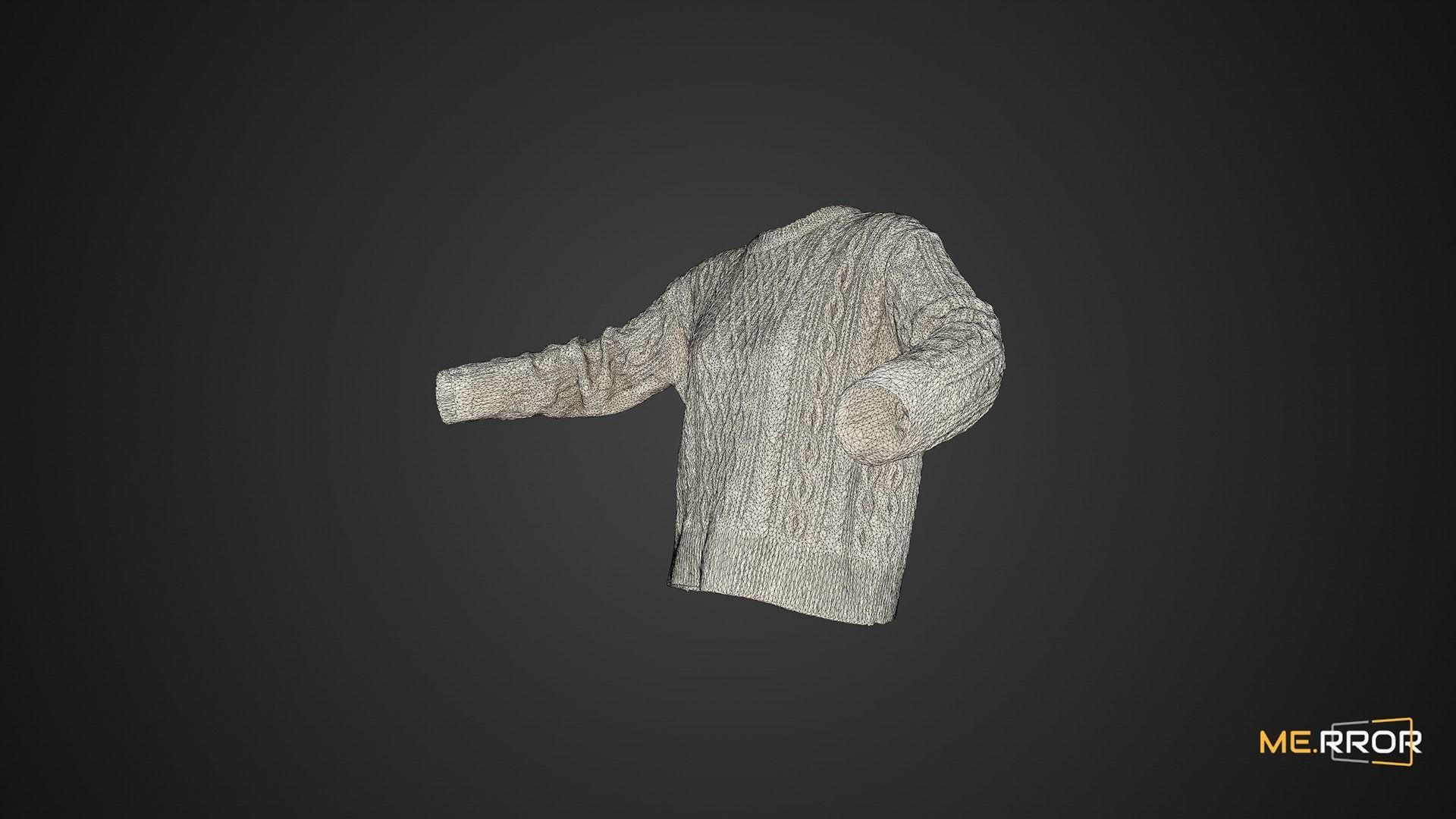 White Knit Sweater 3D model | CGTrader