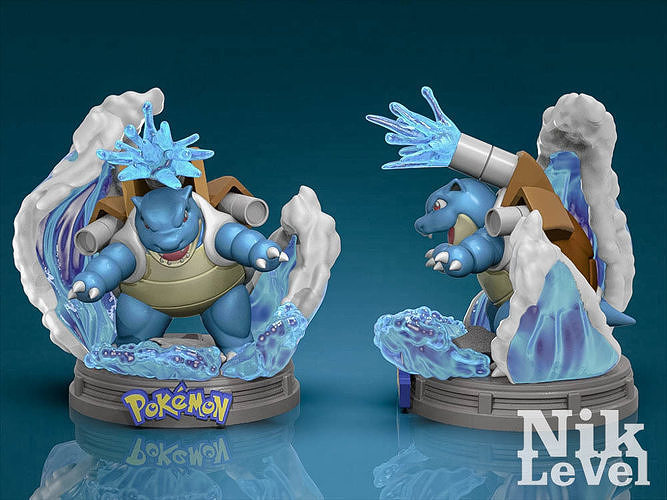 Blastoise Pokemon 3D Printable 3D model 3D printable | CGTrader