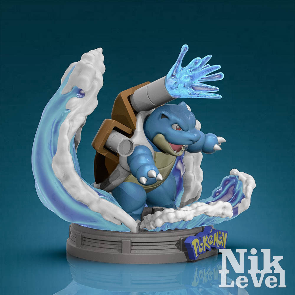 Blastoise Pokemon 3D Printable 3D model 3D printable | CGTrader