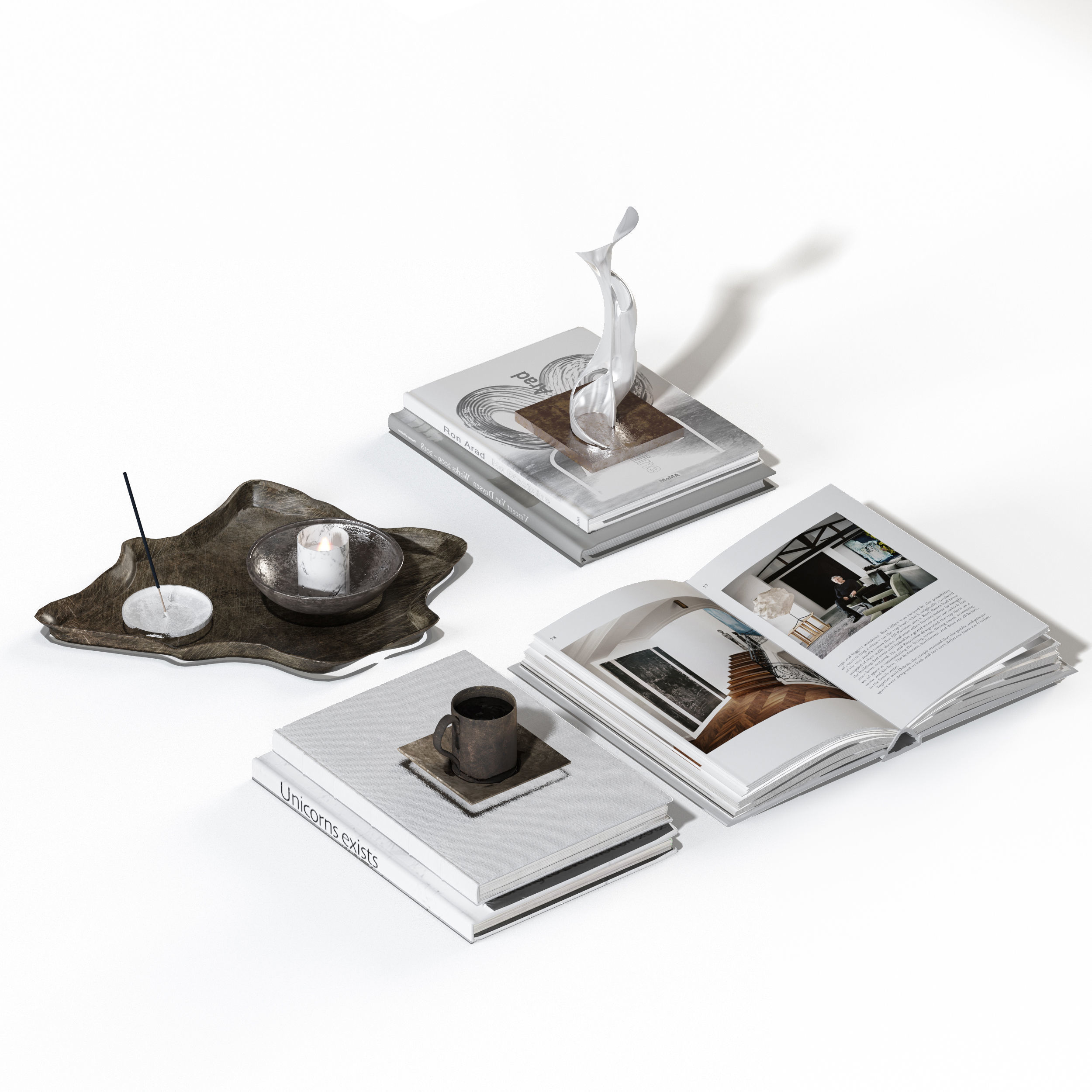 decoration set001 3D model | CGTrader