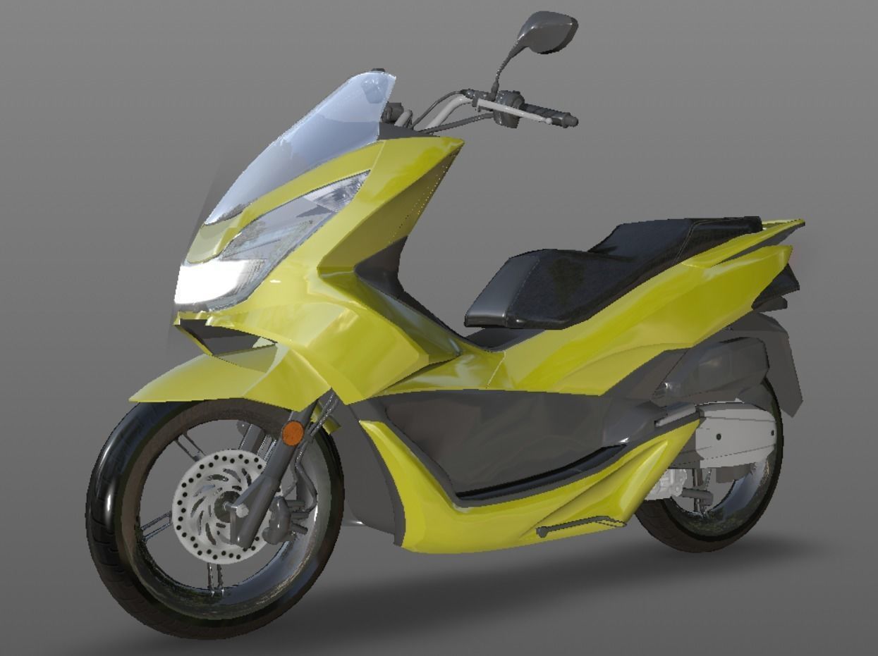 3D model Honda PCX 125 Bike 3D Model Game Model VR / AR / low-poly ...