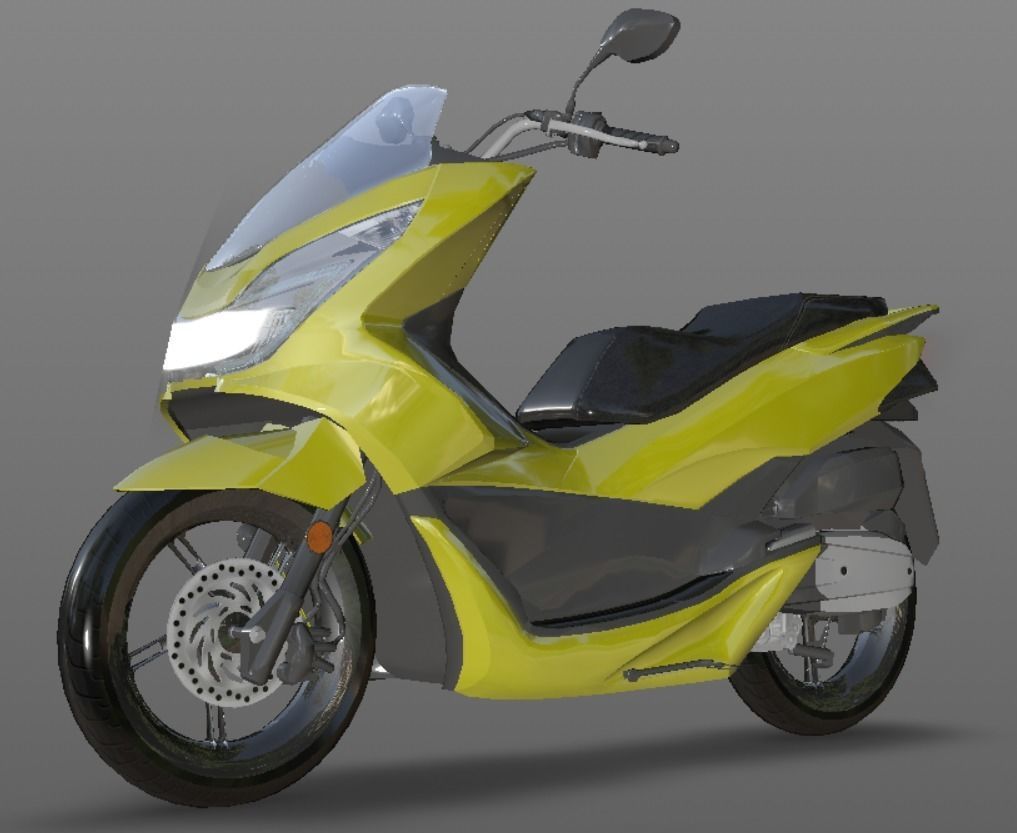 3D model Honda PCX 125 Bike 3D Model Game Model VR / AR / low-poly ...