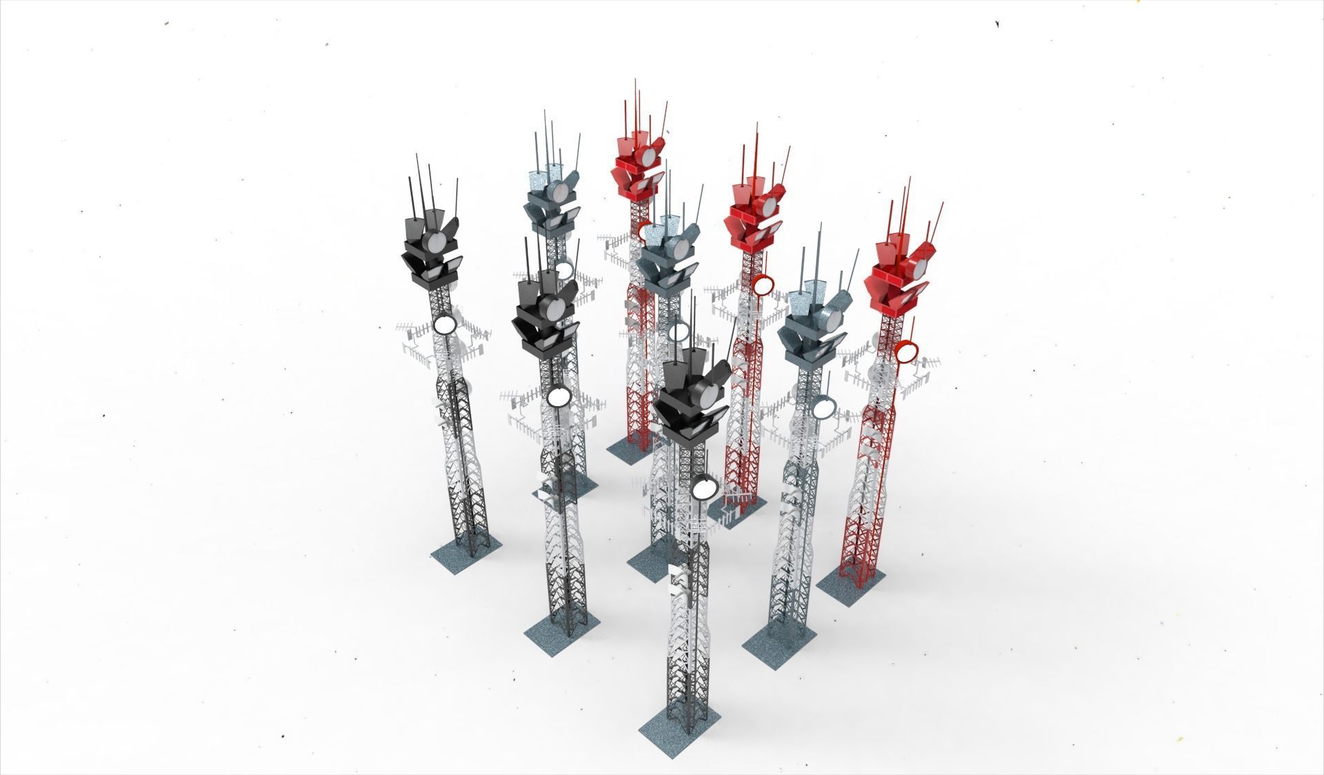 Base station tower 3D model | CGTrader