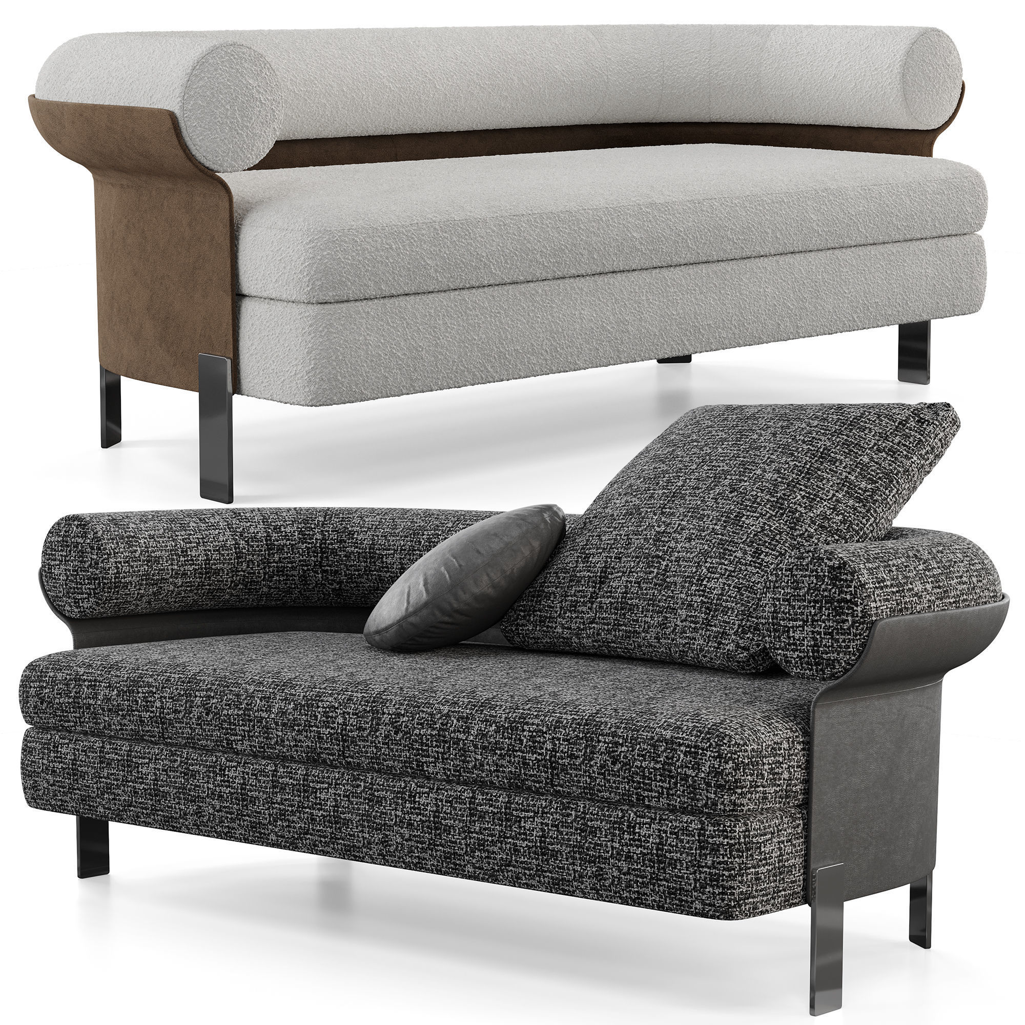 3D model Mattia Sofa By Minotti VR / AR / low-poly | CGTrader