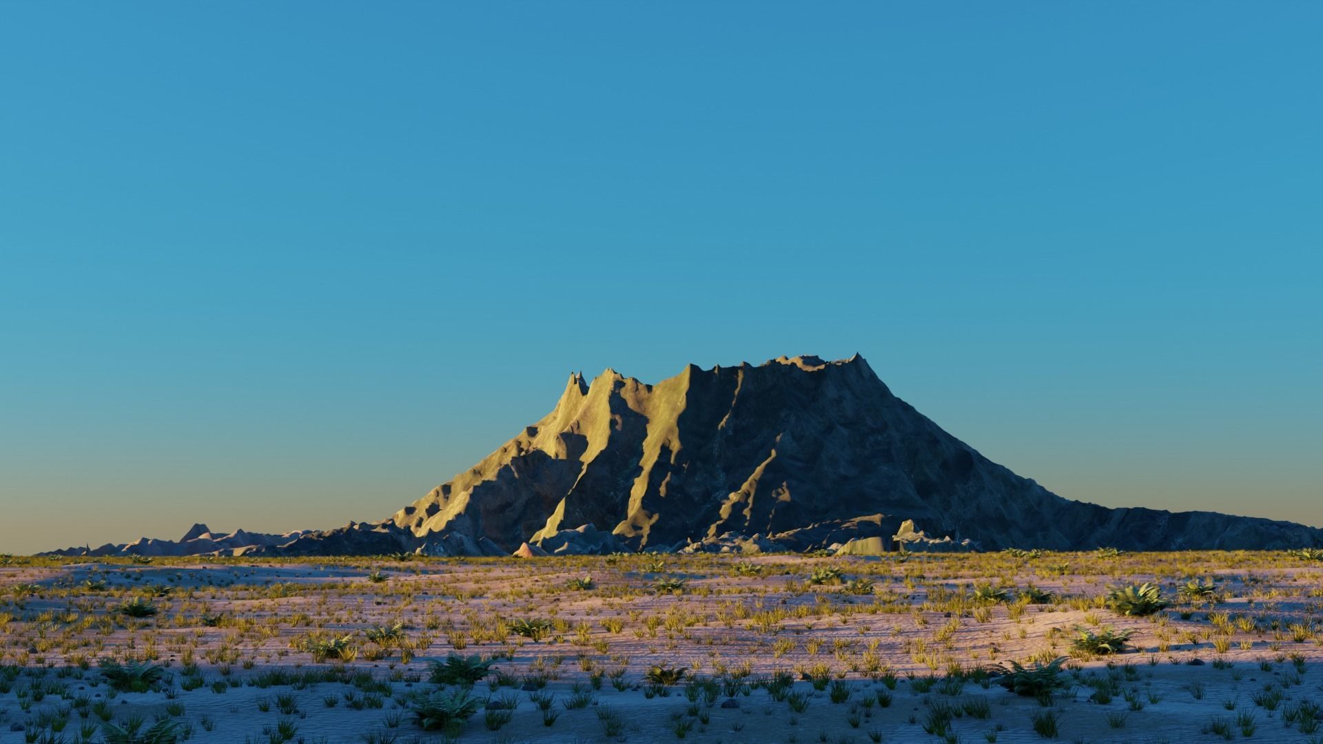 Desert field free 3D model | CGTrader