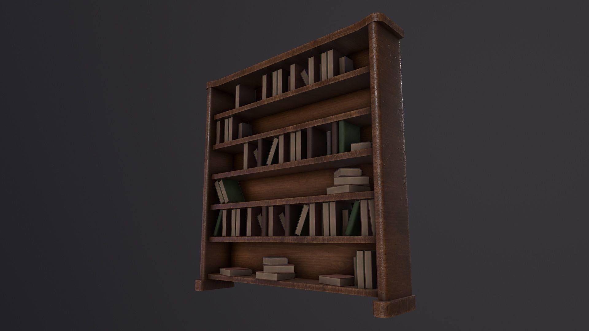 3D model bookshelf 3D Model VR / AR / low-poly | CGTrader