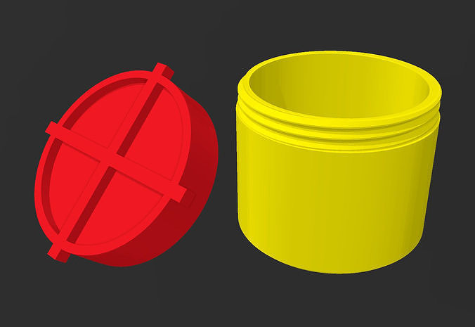 Crosshair Scope Ammo Container Box 3D model 3D printable | CGTrader