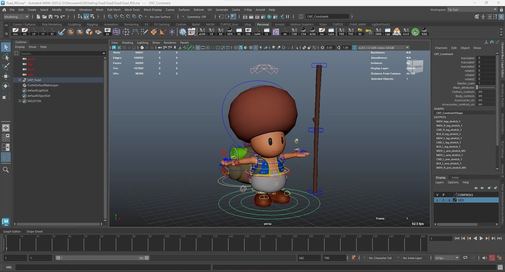 Toad Rig From The Super Mario Bros Movie 3D model rigged | CGTrader