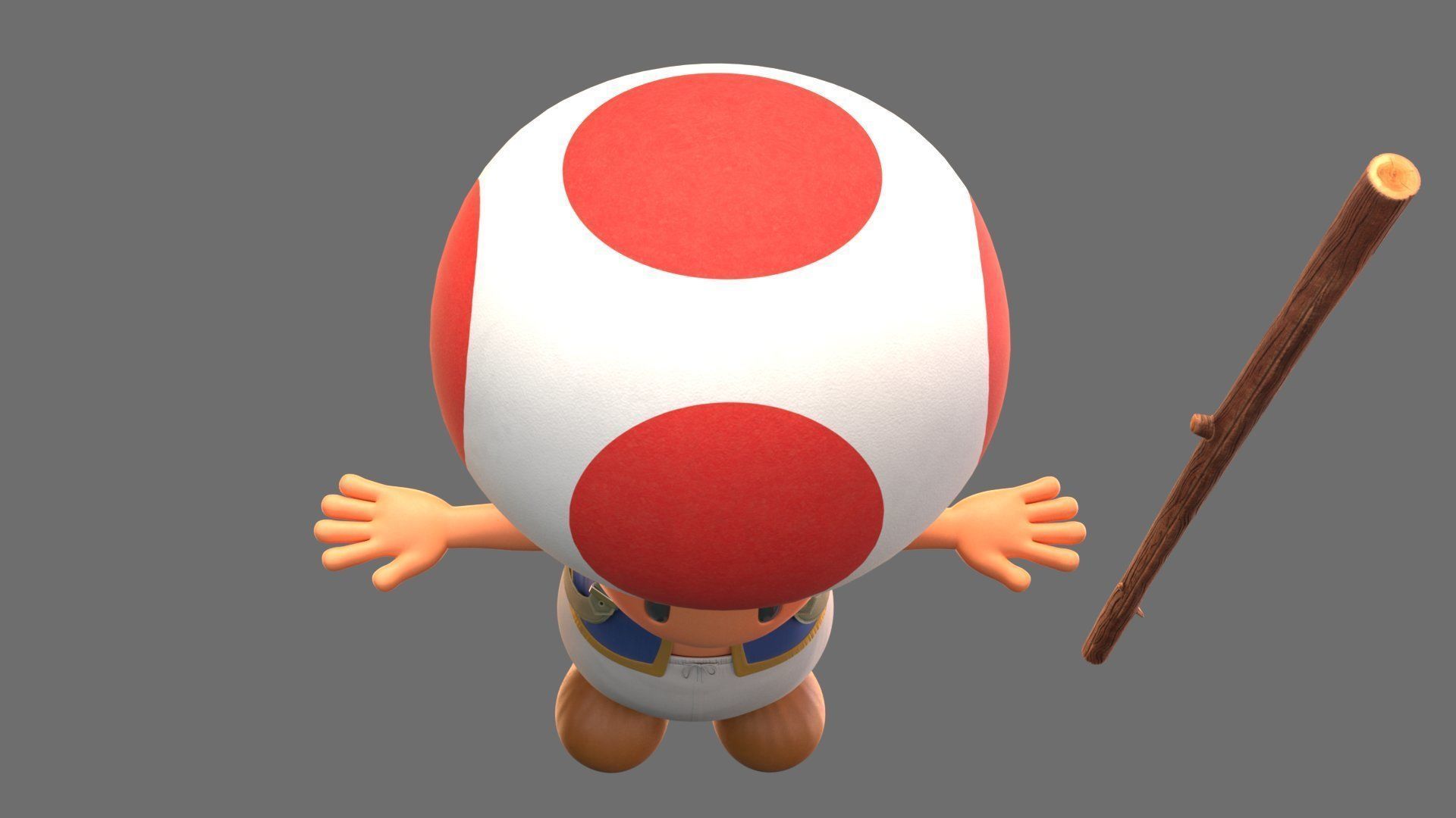 Toad Rig From The Super Mario Bros Movie 3D model rigged | CGTrader