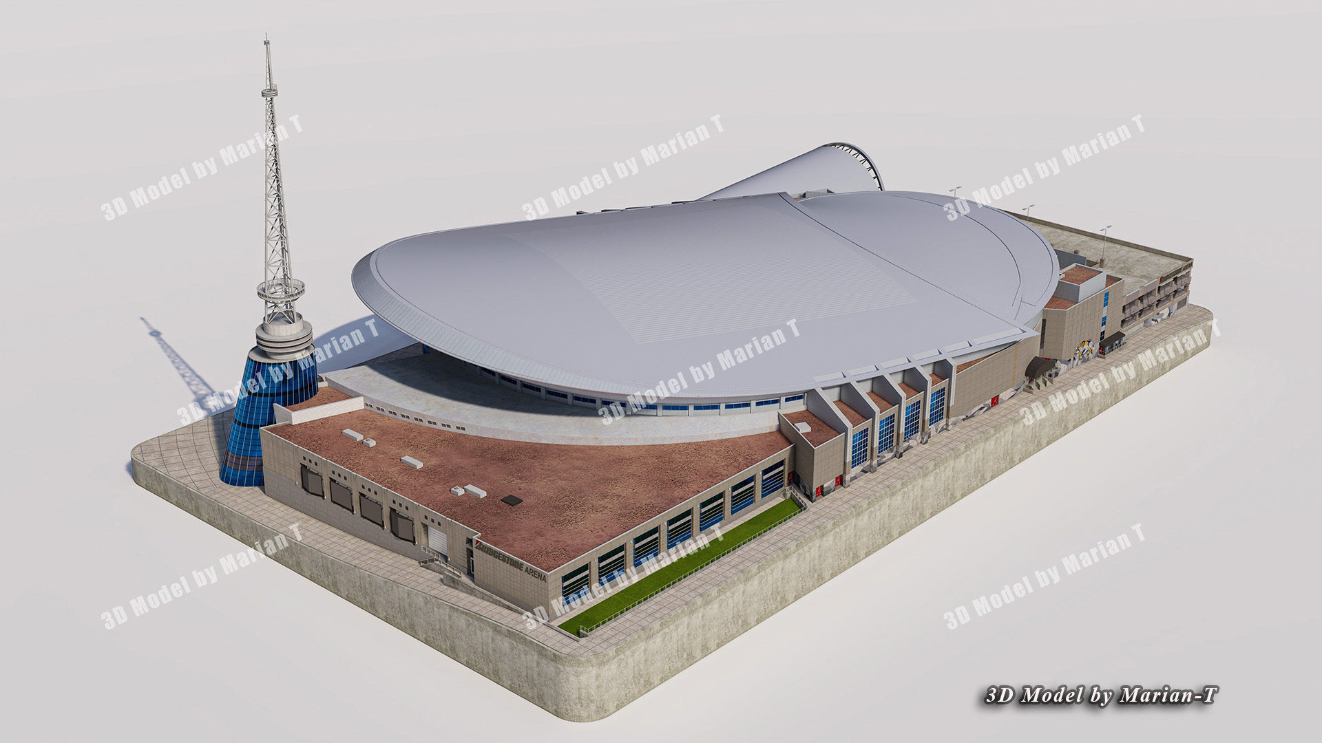 3D model Bridgestone Arena Nashville USA VR / AR / low-poly | CGTrader