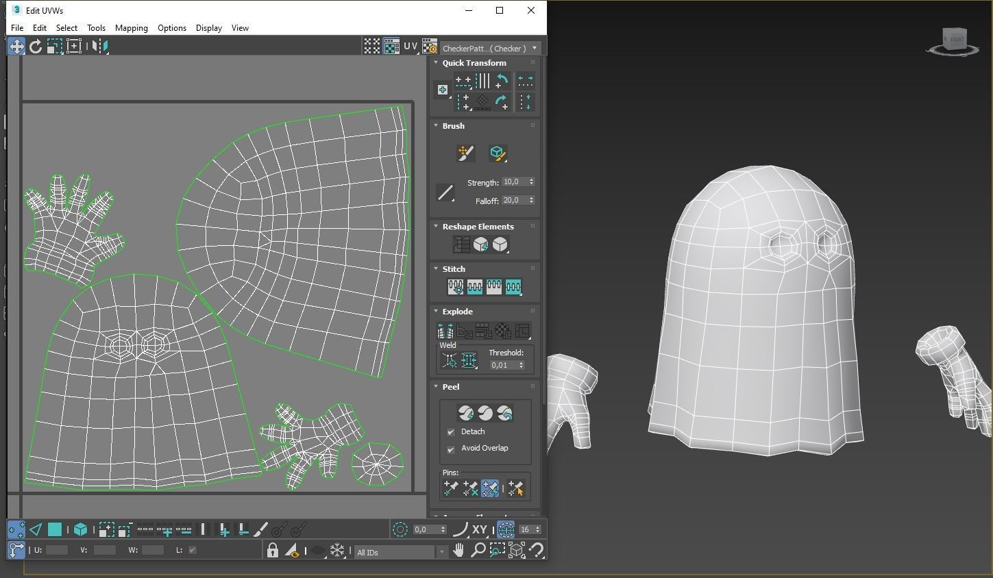3D model Ghost VR / AR / low-poly | CGTrader