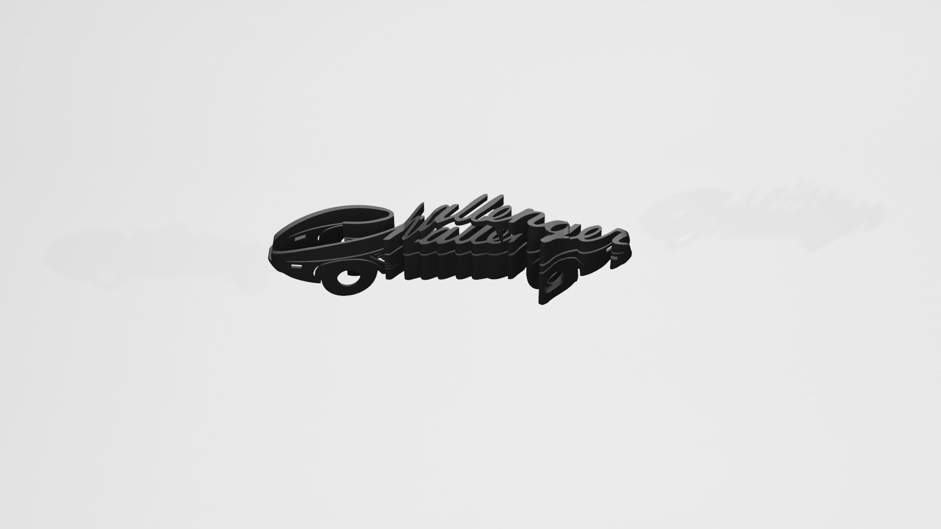 Dodge Challenger 1970 - Keychain 3D model 3D printable | CGTrader