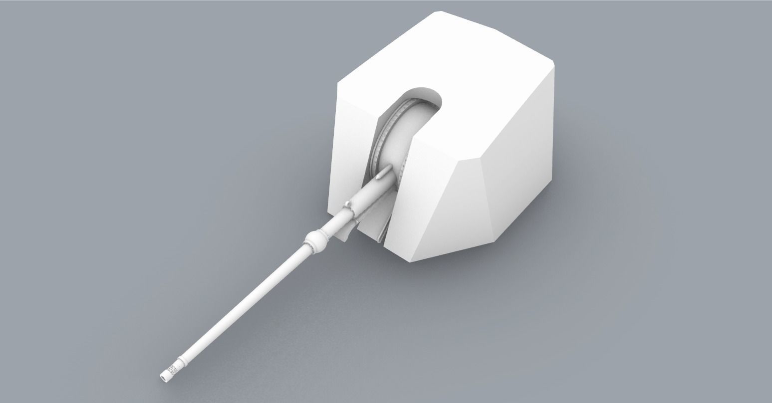 OTO Melara 76mm PM 3D model 3D printable | CGTrader