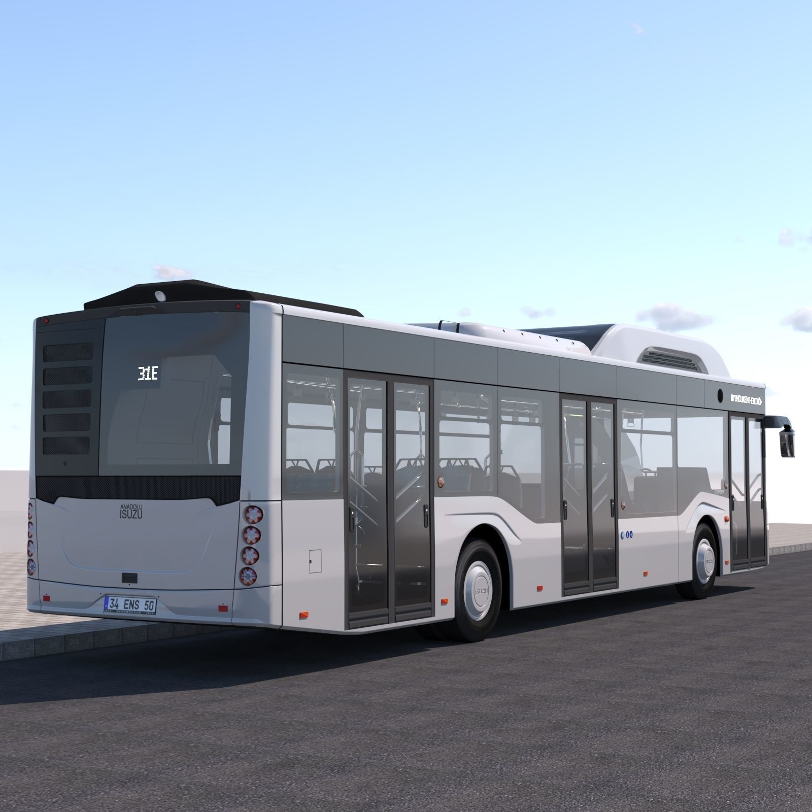 Isuzu Citiport 12 CNG 3D model | CGTrader