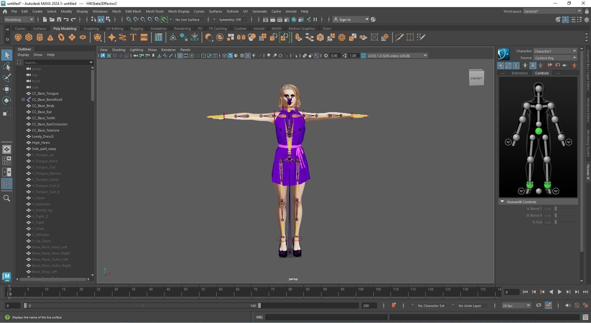 3D model Alexandra Daddario Rigged Animated 2500 Free Animation ...