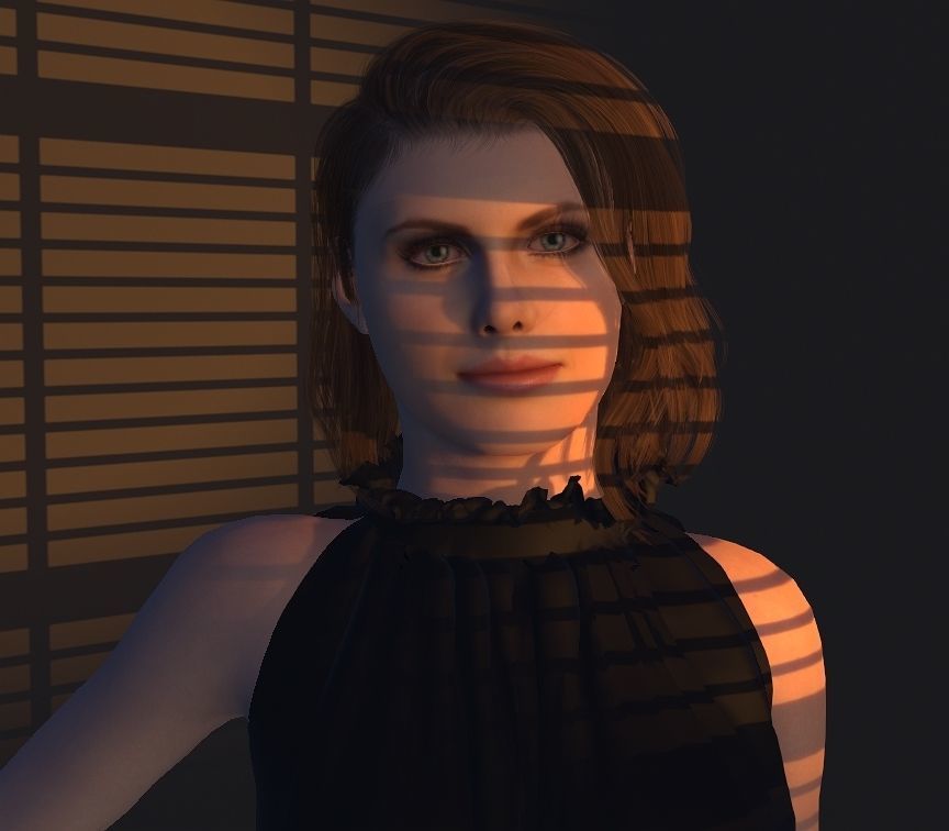 3D model Alexandra Daddario Rigged Animated 2500 Free Animation ...