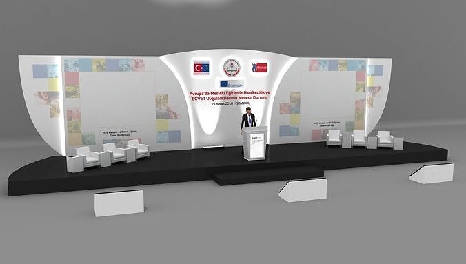 Meeting Stage Decor 098 3D model | CGTrader