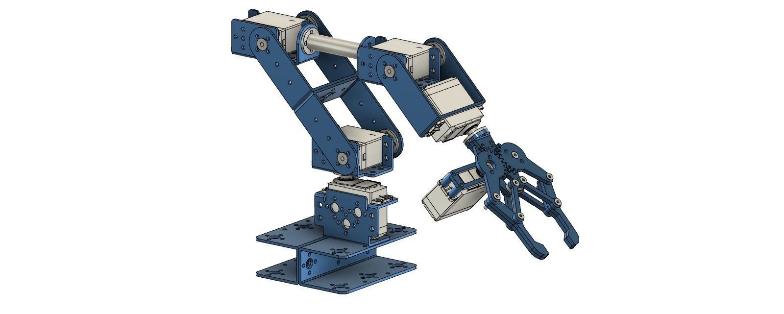 6 DOF Mechanical Arm Claw Kit 3D model 3D printable | CGTrader