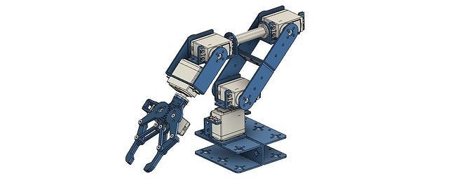 6 DOF Mechanical Arm Claw Kit 3D model 3D printable | CGTrader