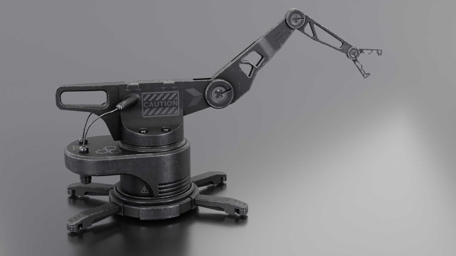Industrial Sci-Fi Robot Arm Futuristic free 3D model | CGTrader