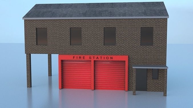 3D model City Fire Station 4 VR / AR / low-poly | CGTrader