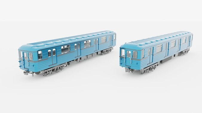 Metrovagonmash 81-714 wagon of the Budapest Metro in scale TT 3D model ...