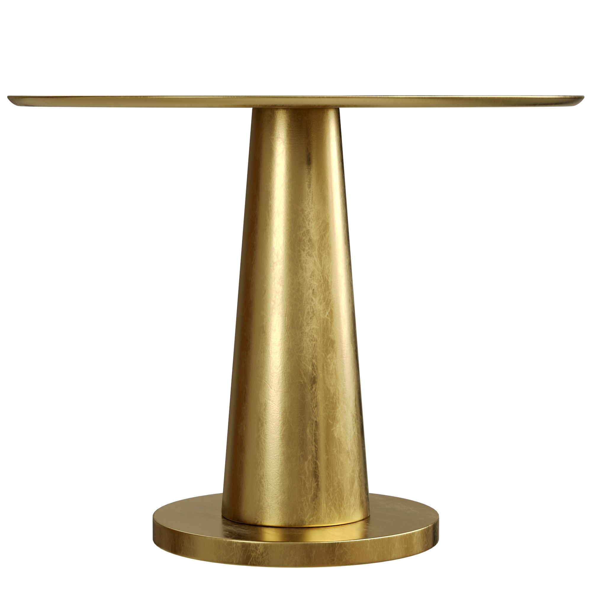 Brute Side Table Brass 3D model | CGTrader