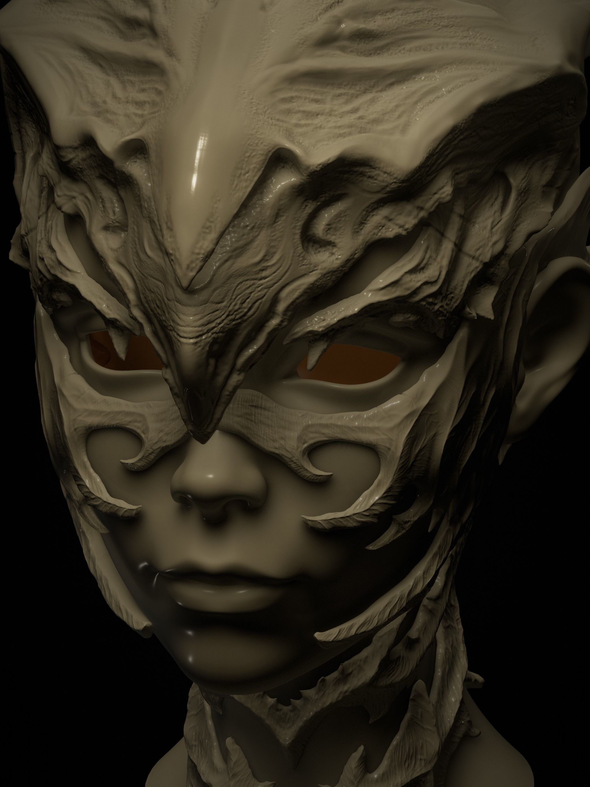 FF16 GARUDA Head and Neck - Cosplay FFXVI Final Fantasy Eikon 3D model ...