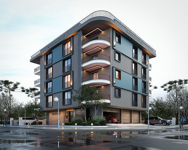 Simple Apartment Building Design