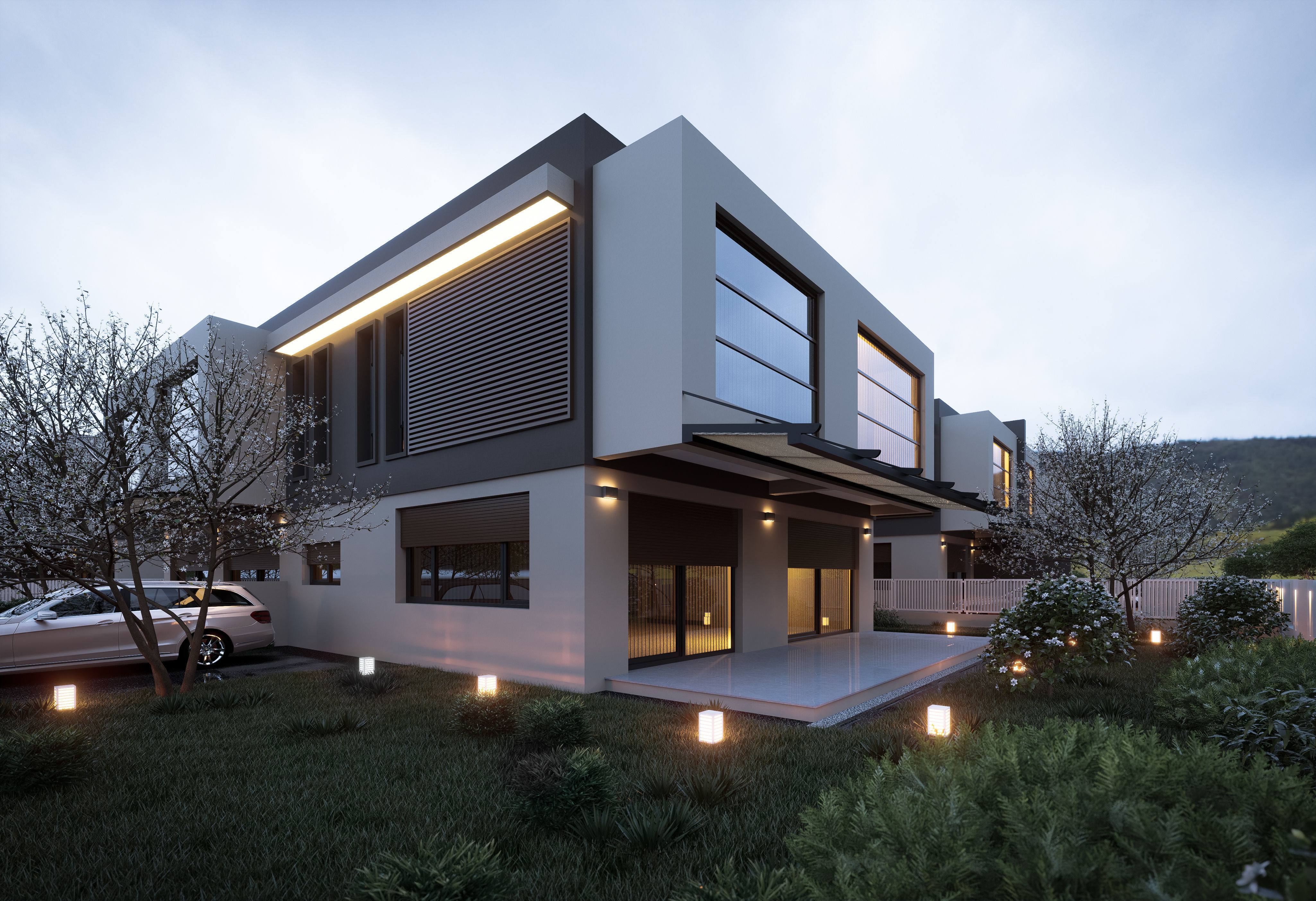 8 block villa project 3D model | CGTrader