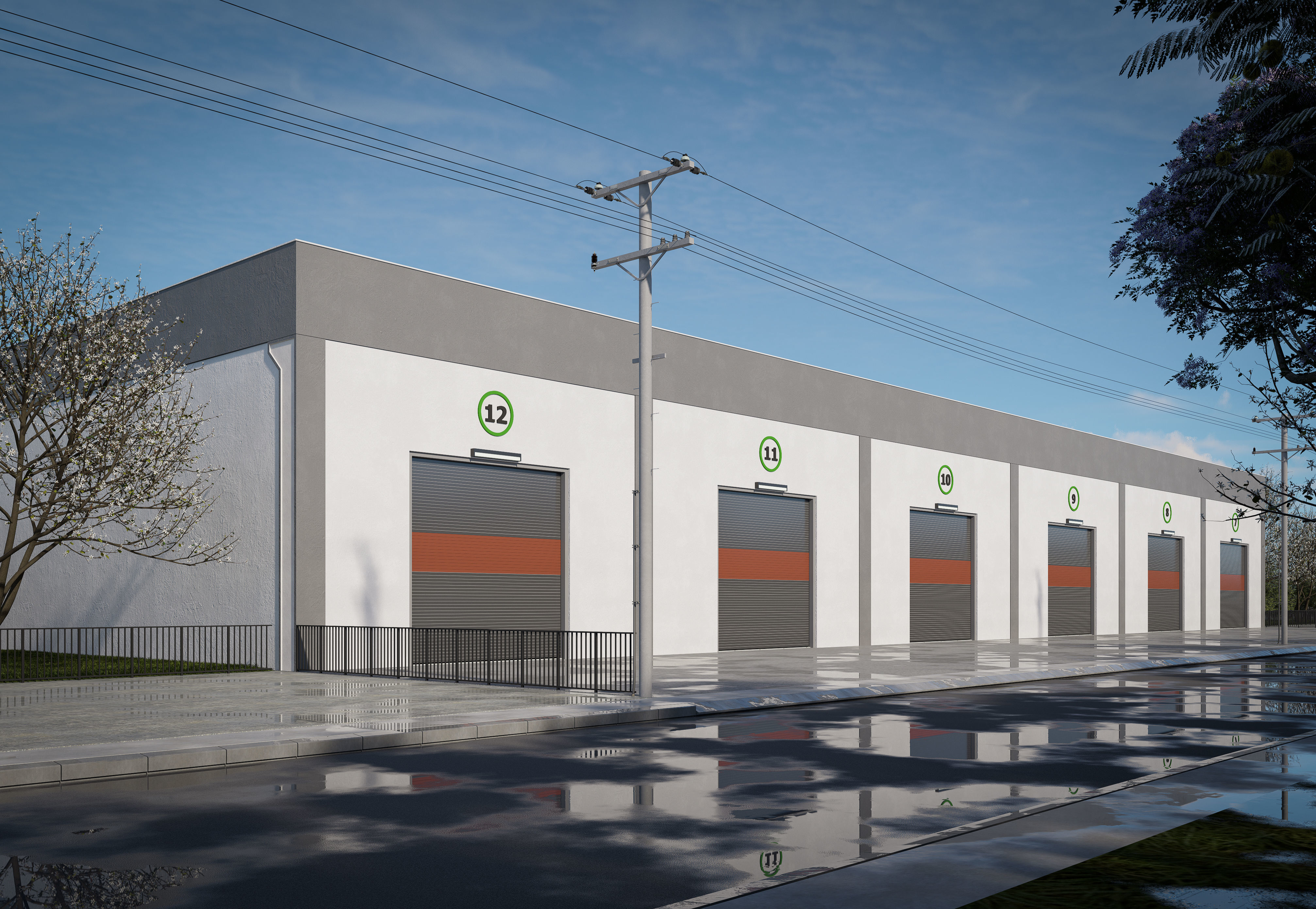 Prefabricated shop and warehouse project 3D model | CGTrader