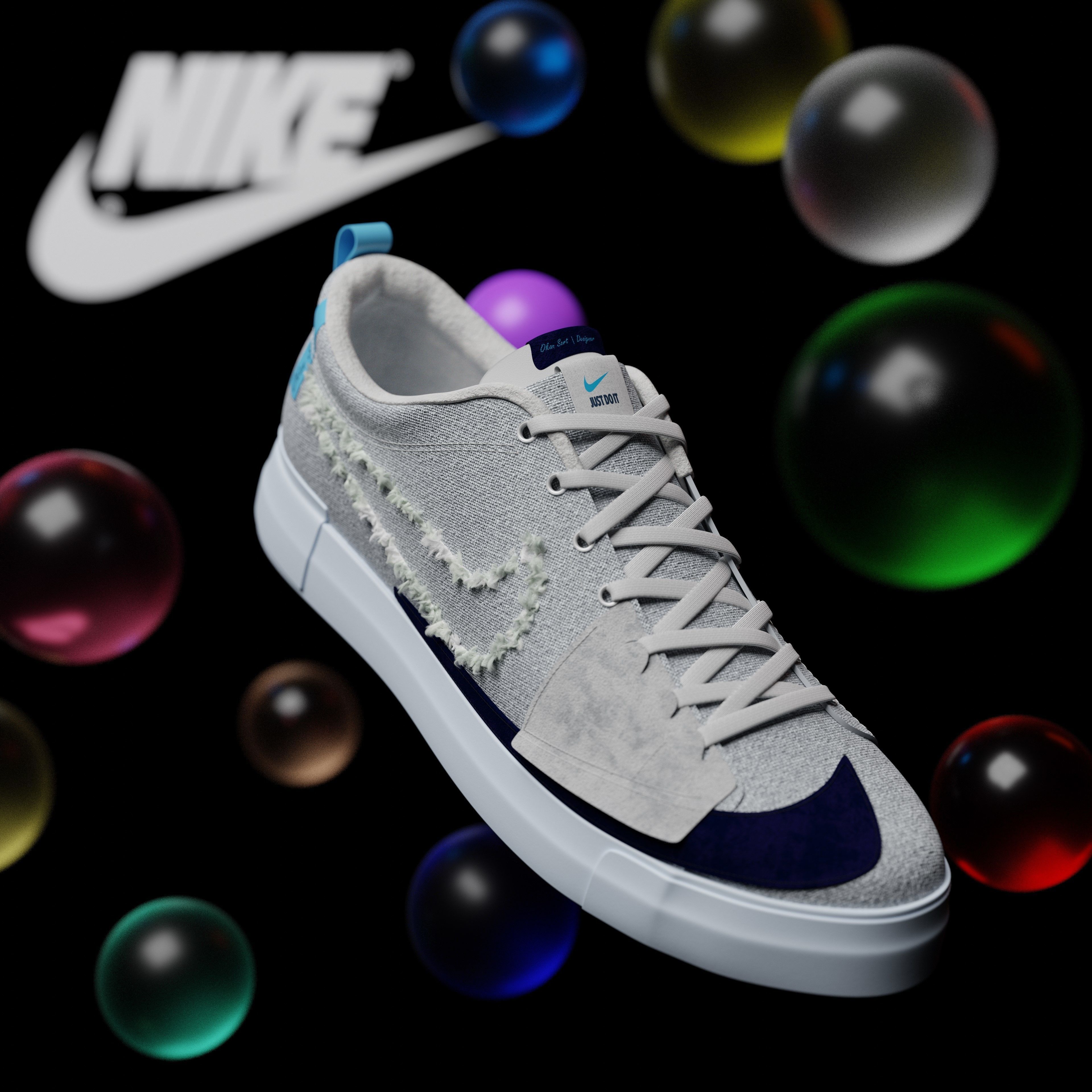 Nike Shoes Design 3D model rigged | CGTrader