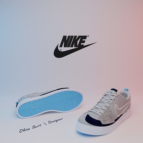 Nike Shoes Design 3D model rigged | CGTrader