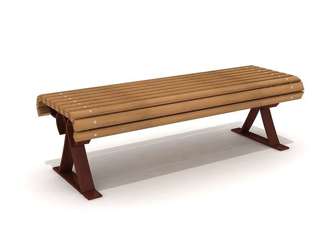 Train Station Bench 06 3D model | CGTrader