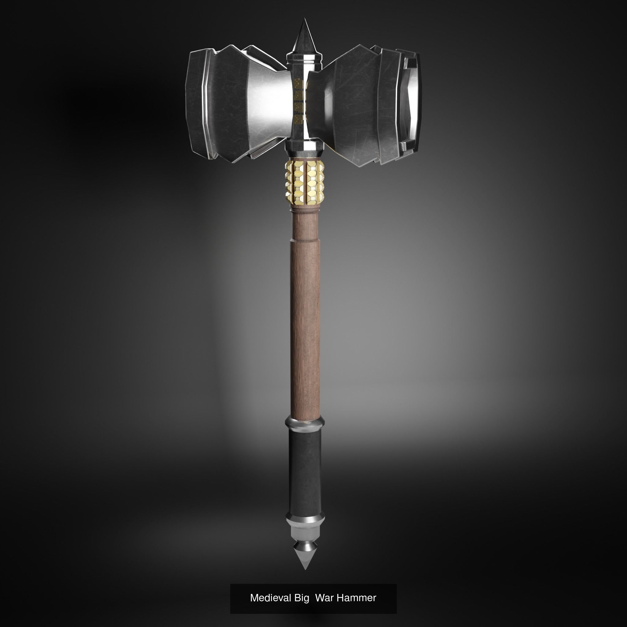 3 Beautiful Medieval War Hammers 3D Model Collection | CGTrader