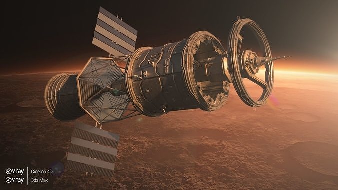 Space module 3D model | CGTrader