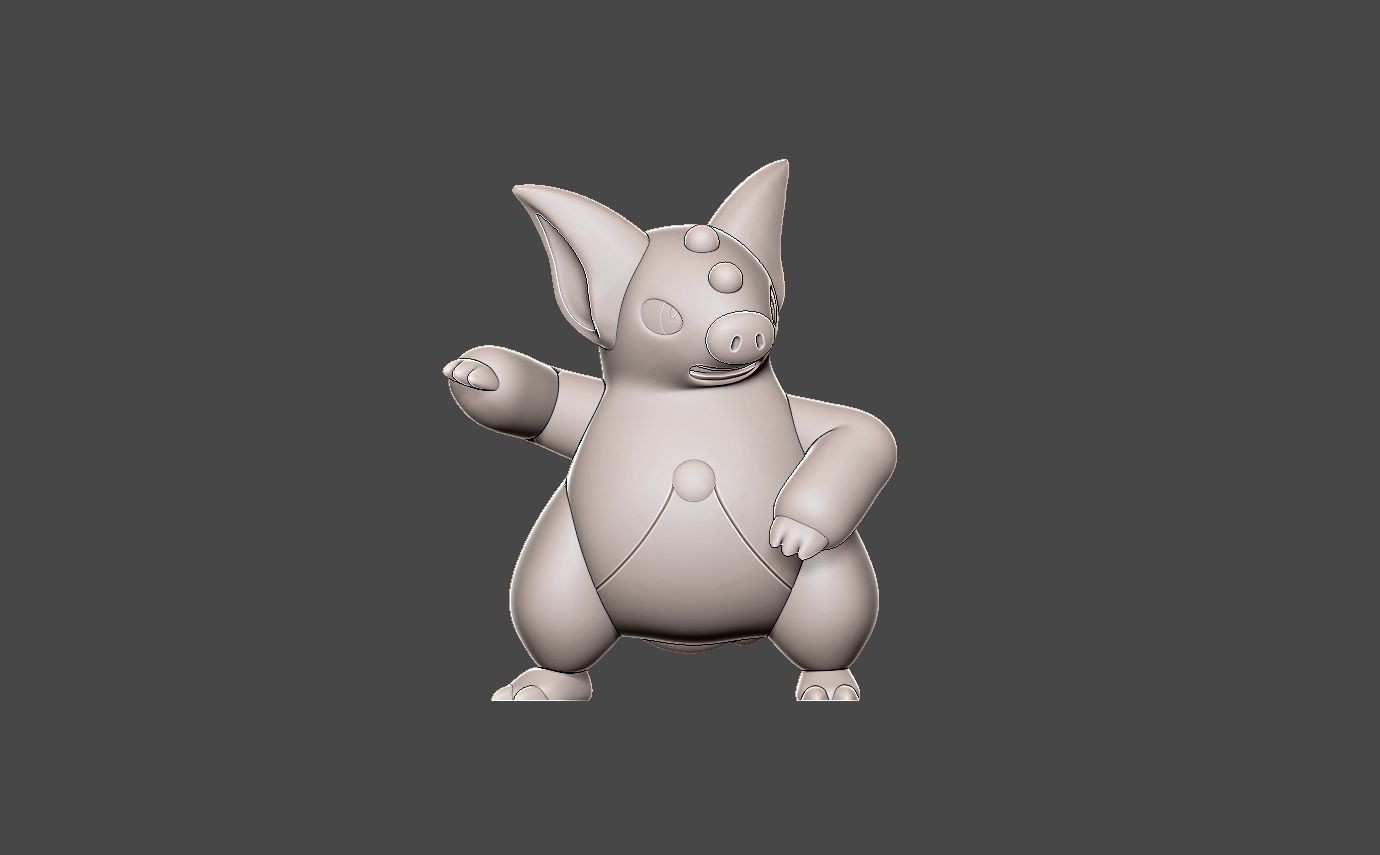 pokemon grumpig 3D model 3D printable | CGTrader