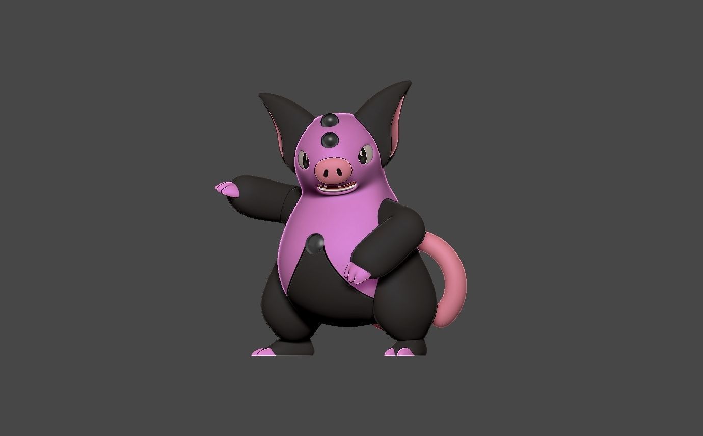 Pokemon spoink evolution pack 3D model 3D printable | CGTrader